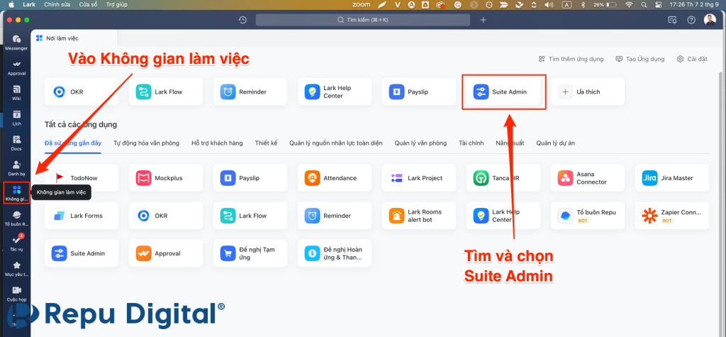 Hướng dẫn Quản trị người dùng trong Lark, thêm sửa xoá nhân viên, user trong Lark - Lark Việt Nam