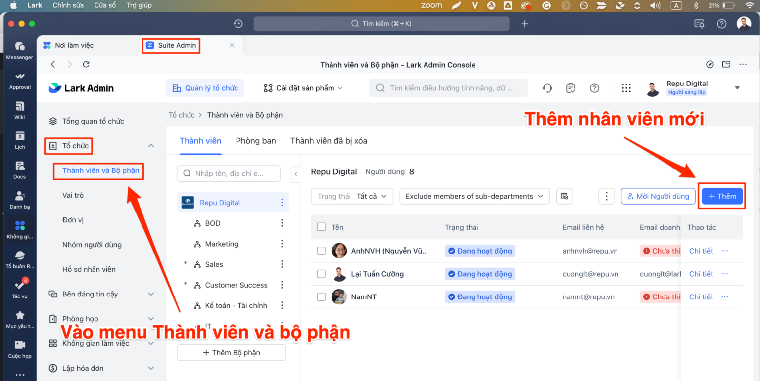Hướng dẫn sử dụng - Lark Việt Nam